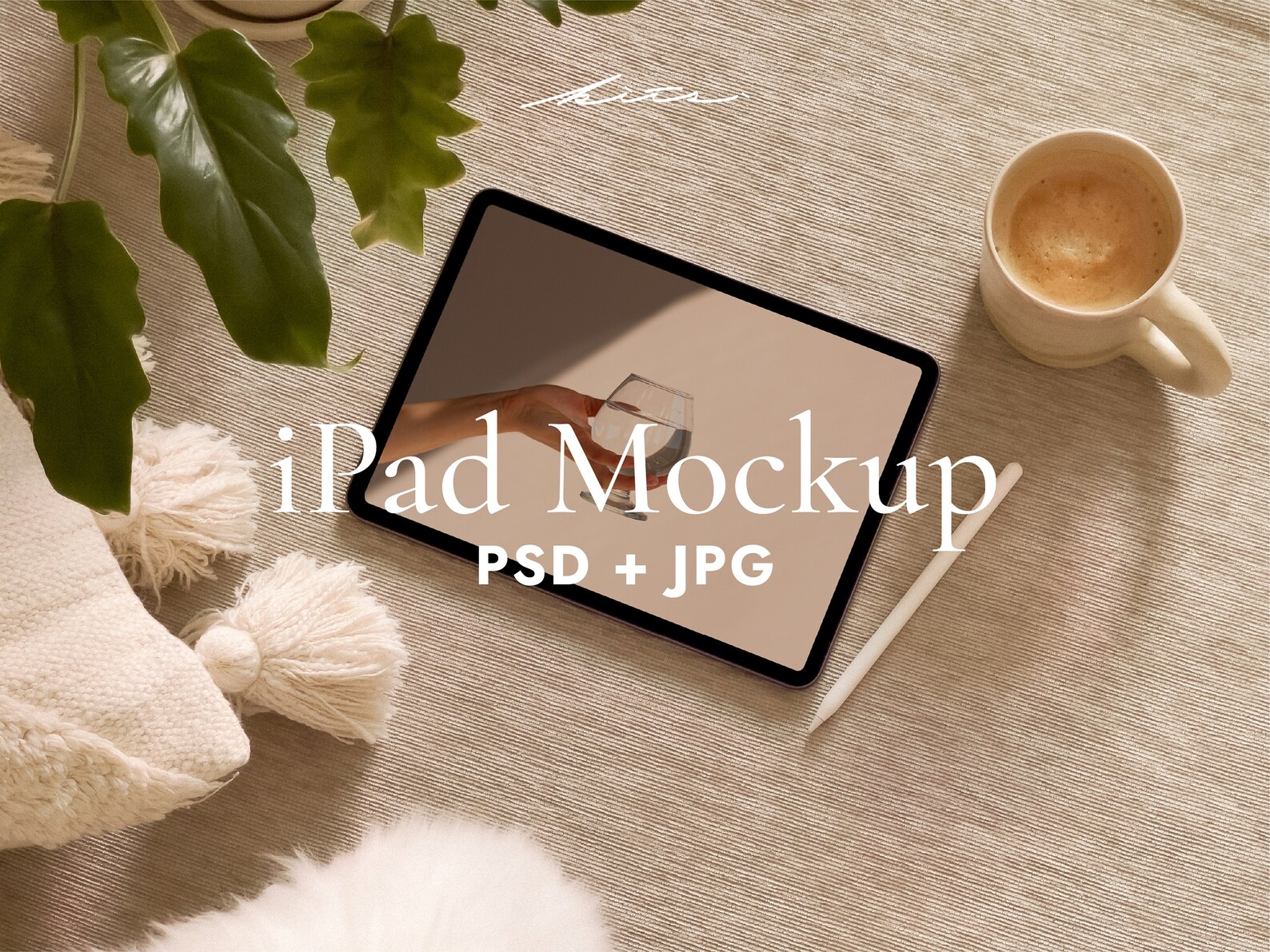 Ipad Mockup Boho Styled Ipad Pro Mobile Tablet Device - Etsy