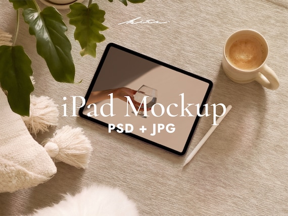 Ipad Mockup Boho Styled Ipad Pro Mobile Tablet Device - Etsy