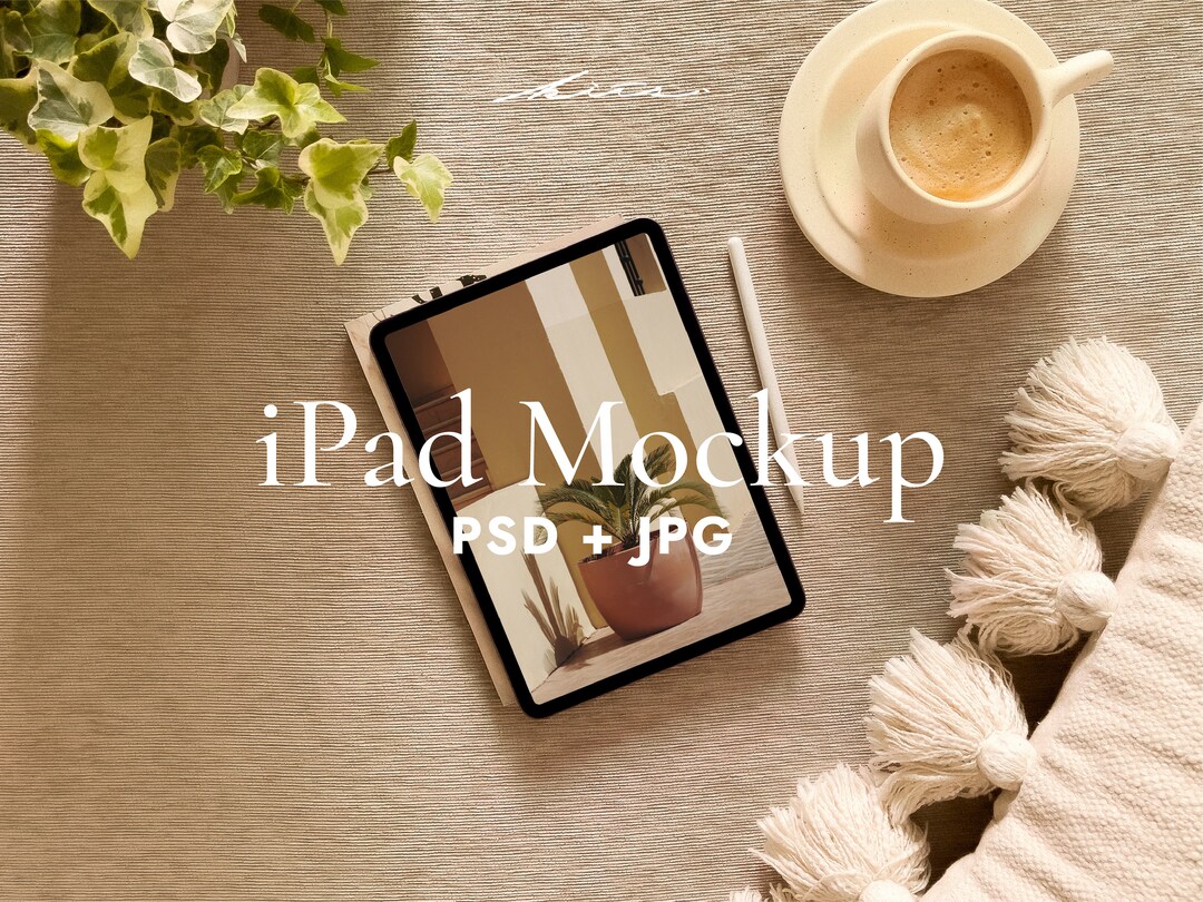 IPad Mockup | Boho Styled | iPad Pro Mobile Tablet Device Screen Mockup ...