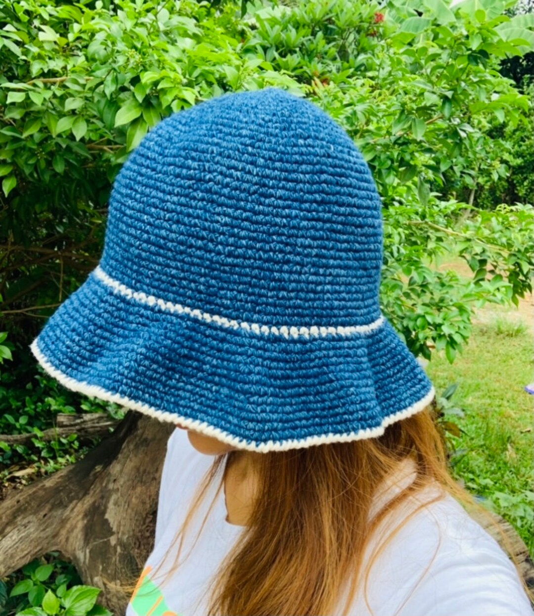 Tejido tailandés hecho a mano Indigo Hat Sombrero de verano - Etsy España