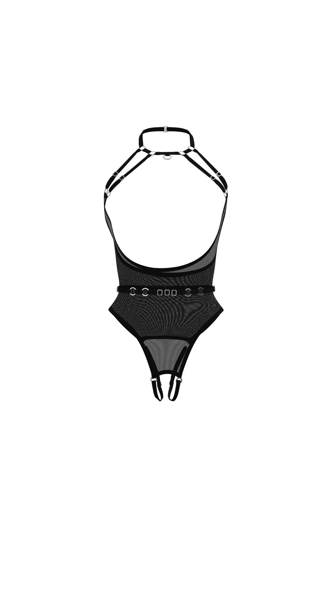 Cupless Crotchless Bodysuit Open Cupless Bra For Large Bust Shelf Bra Open Cup Bra Cupless