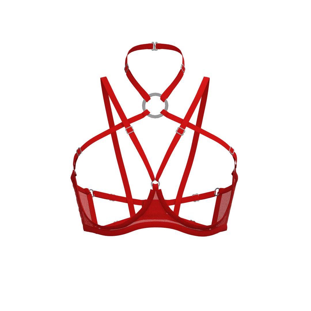 Open Quarter Cup Open Cupless Bra Shelf Bra Open Plus Size Half Cup Bra Open Cupless Bra