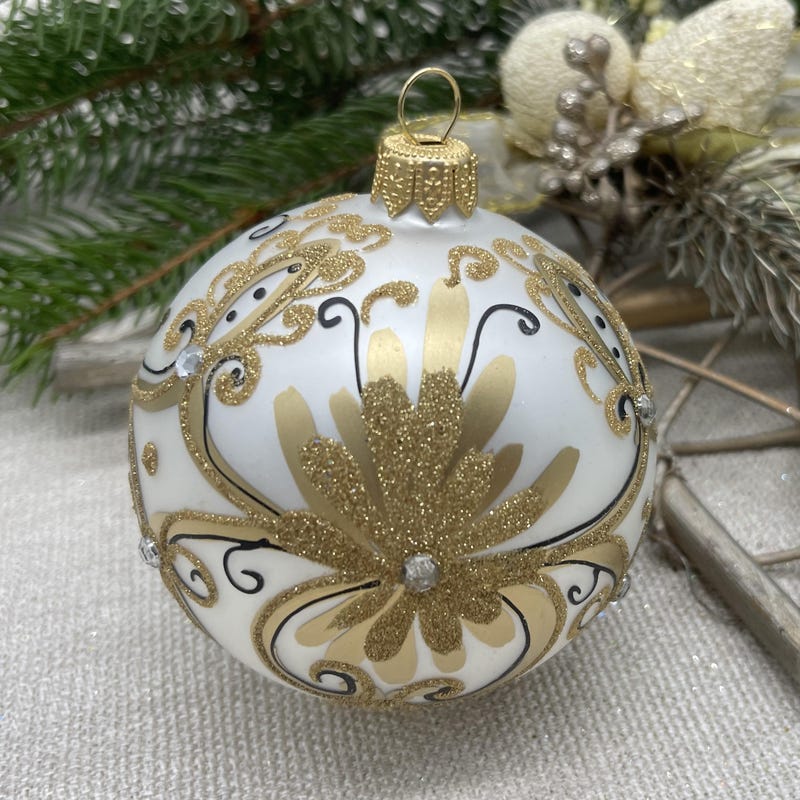 Large Glass Tree Baubles - Etsy