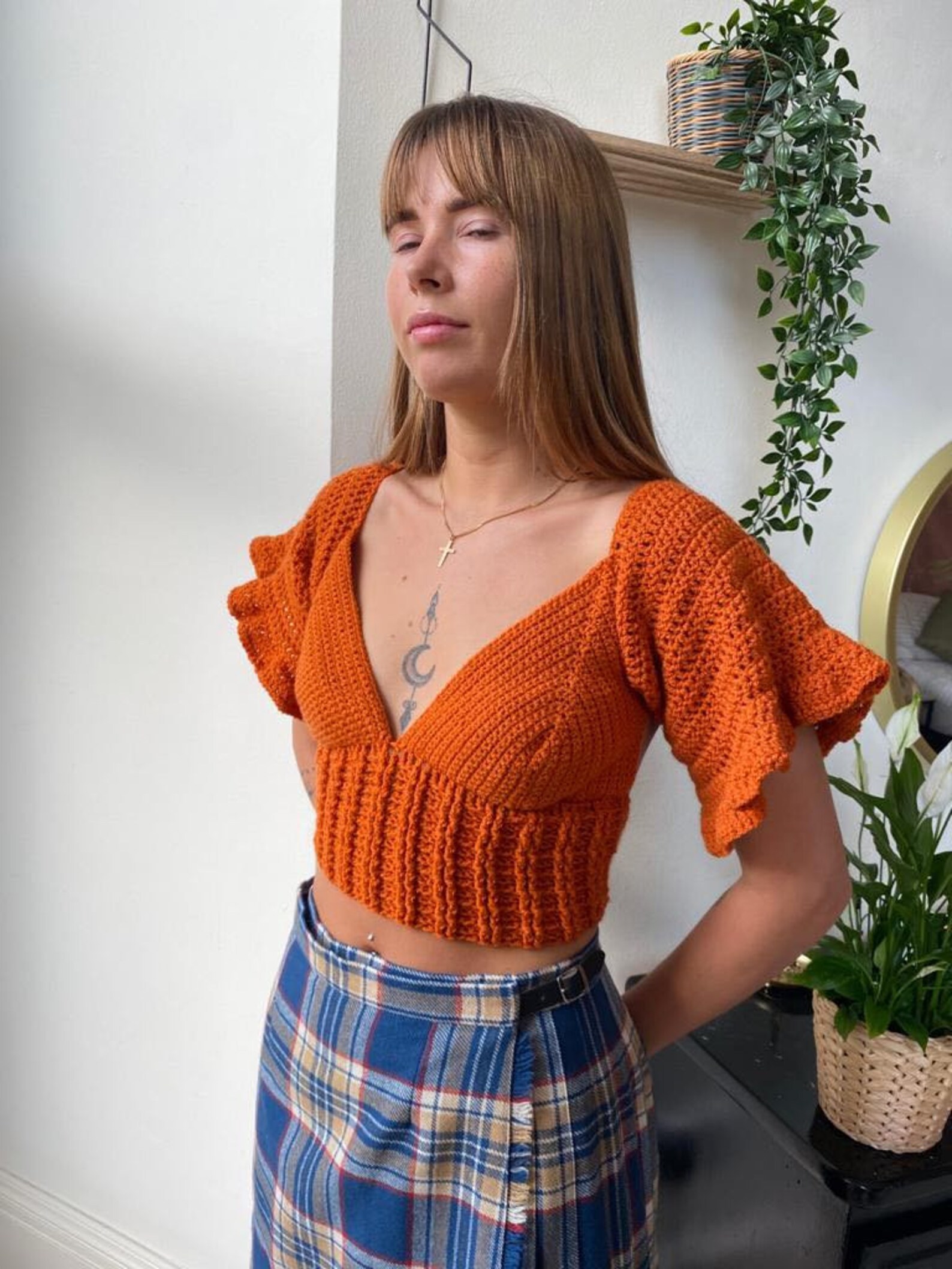 Frilly Crochet Crop Top - Etsy UK