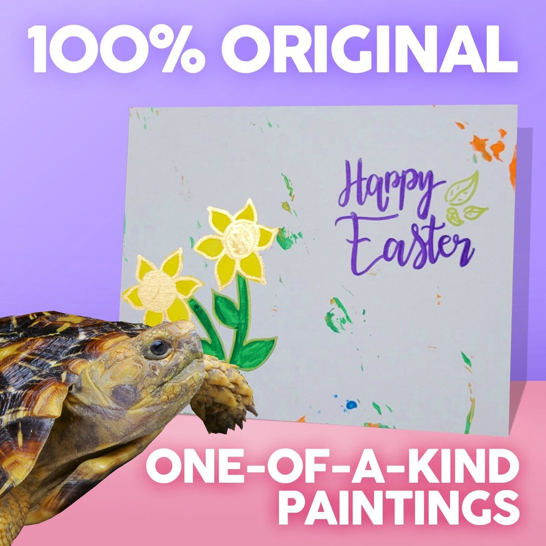 Green and Orange Daffodil Easter by Pancake Tortoise Kobje - Etsy