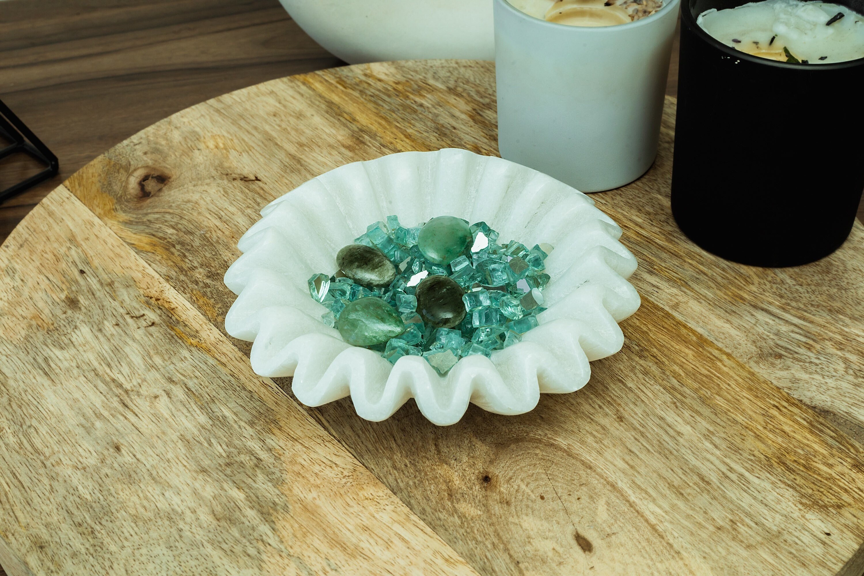 Marble Bowl Marble Ruffle Bowl Marble Scalloped Bowl Marble - Etsy Canada