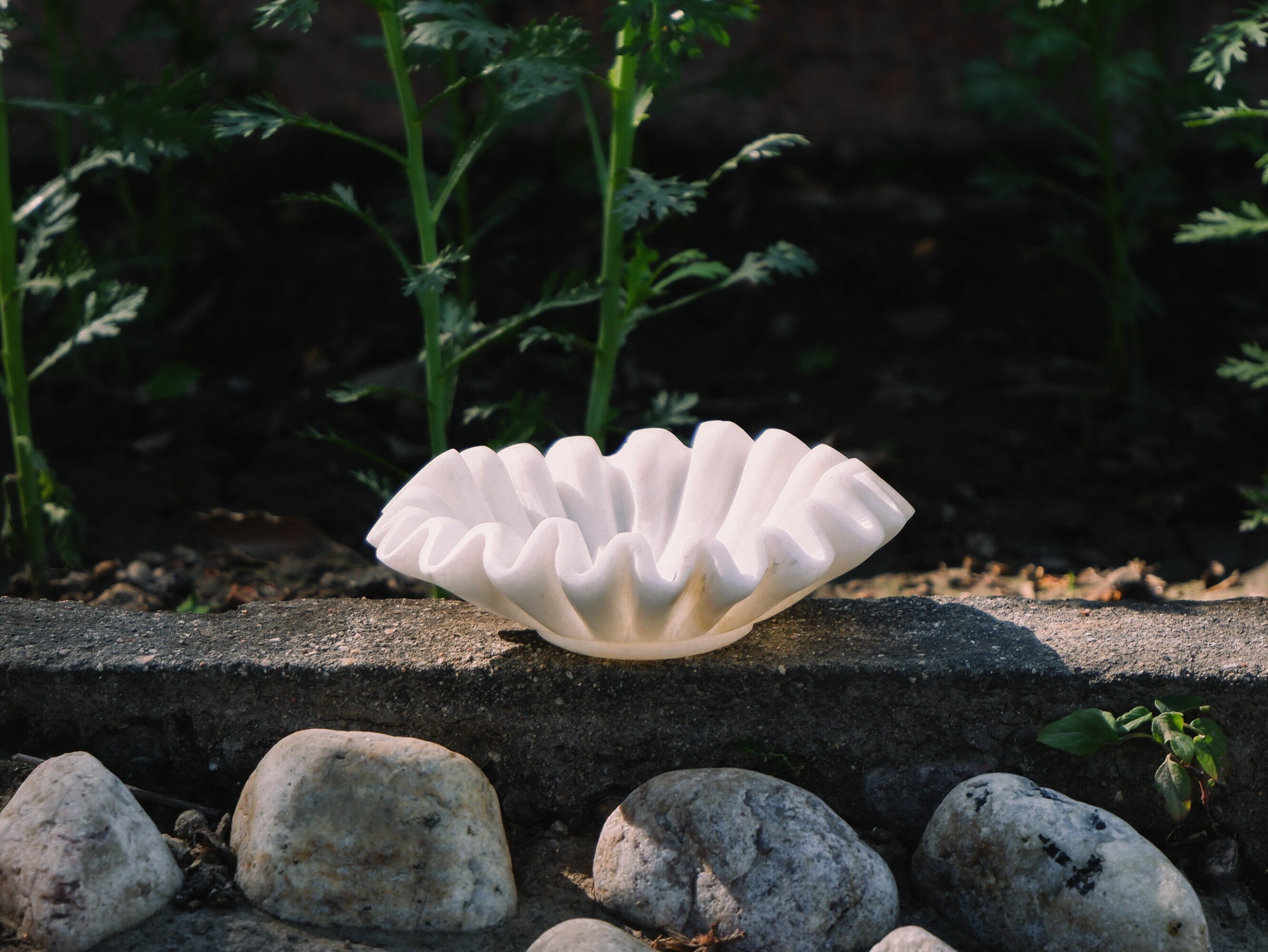 Marble Bowl Marble Ruffle Bowl Marble Scalloped Bowl Marble - Etsy Canada