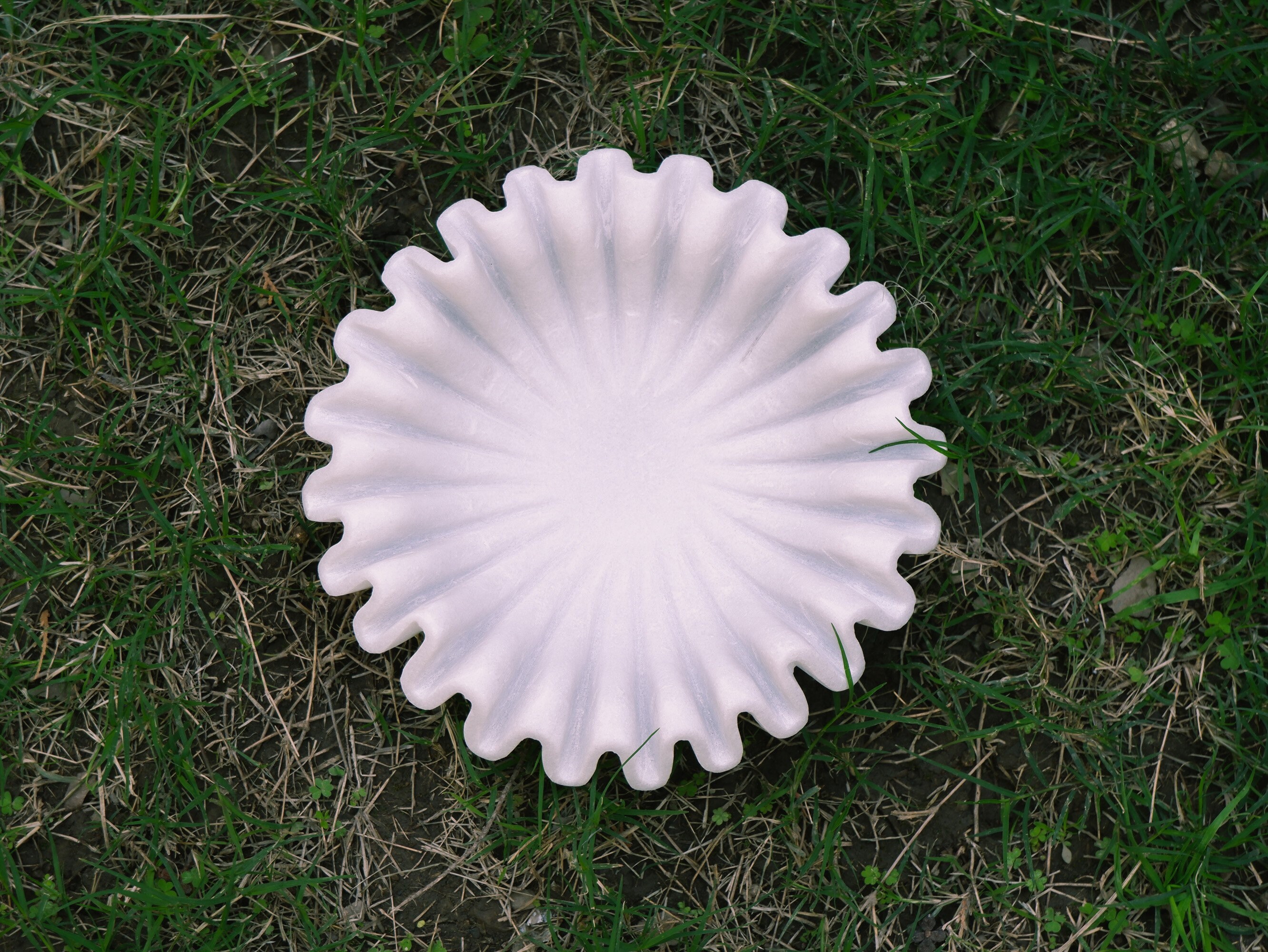 Marble Ruffle Bowl Marble Fluted Bowl Scalloped Bowls - Etsy Canada