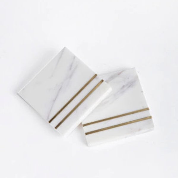 Marble Coasters - Etsy