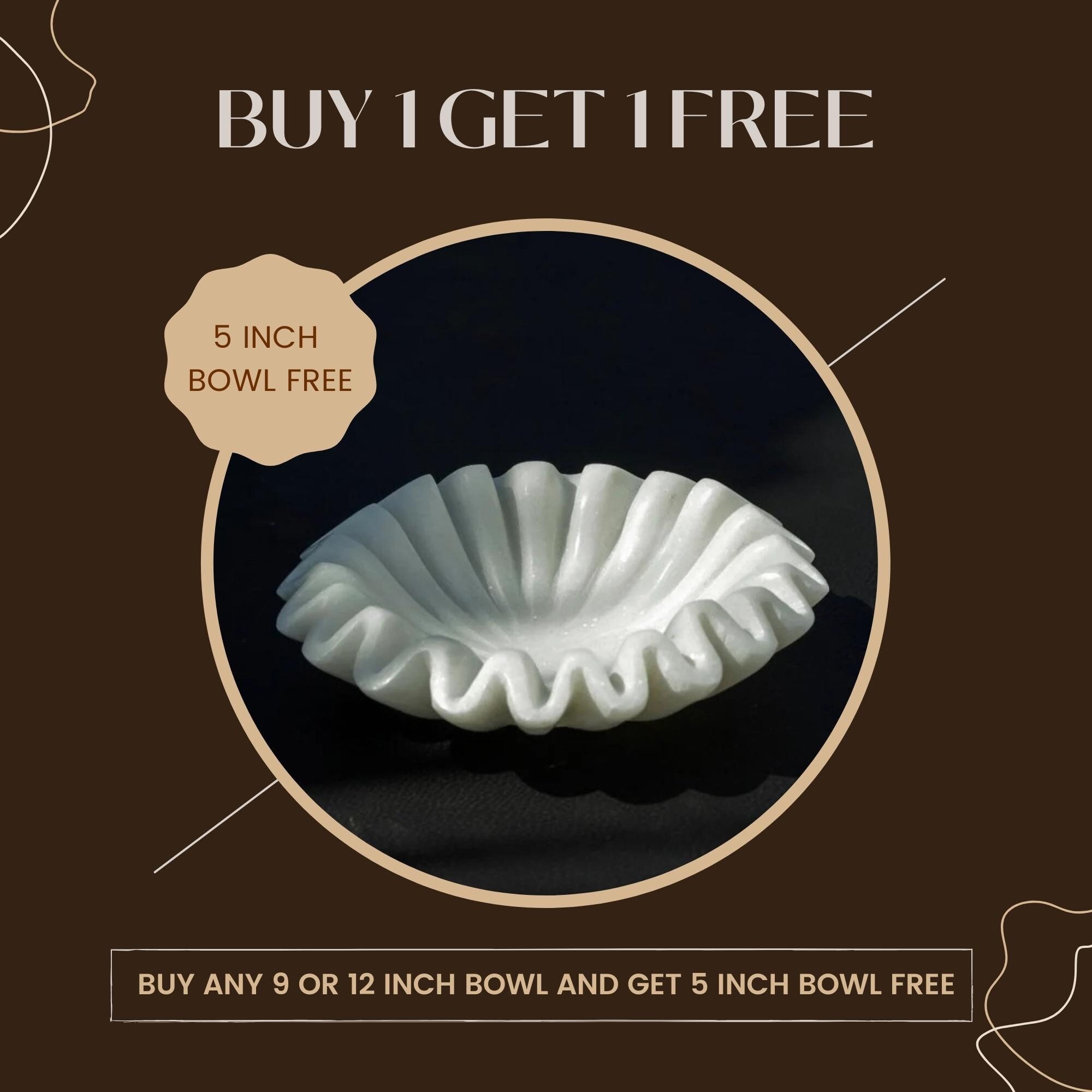 Marble Ruffle Bowl Marble Fluted Bowl Scalloped Bowls - Etsy Canada