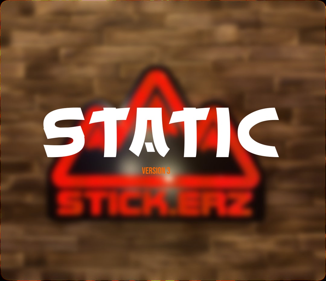 Static | Version 3 | Sticker Vinyl - Etsy