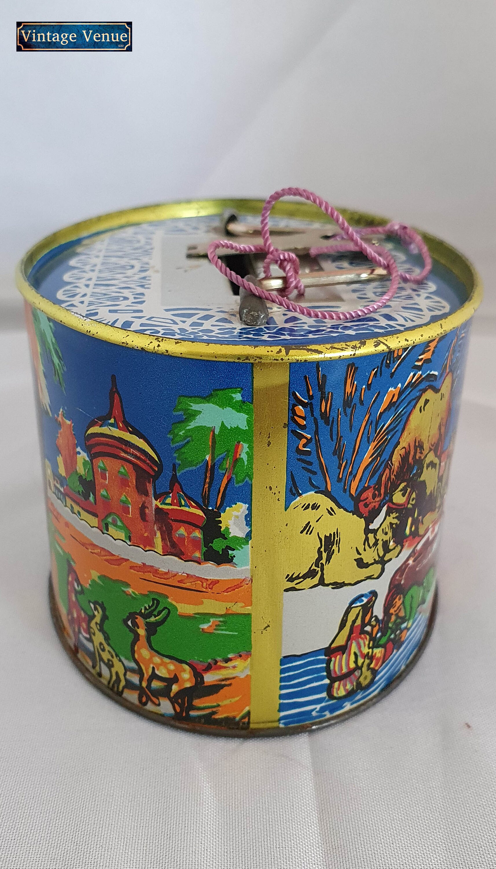 Tinplate Money Bank Vintage - Etsy