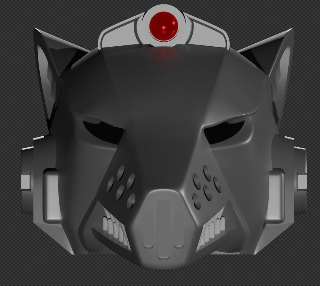 MK6 Space Wolves Helmet Muzzle 3 Slot - Etsy