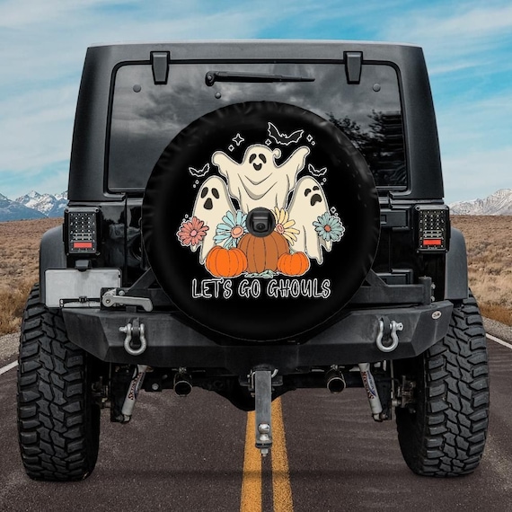 Spare Tire Cover Ghost Spare Tire Cover Halloween Spare Tire - Etsy