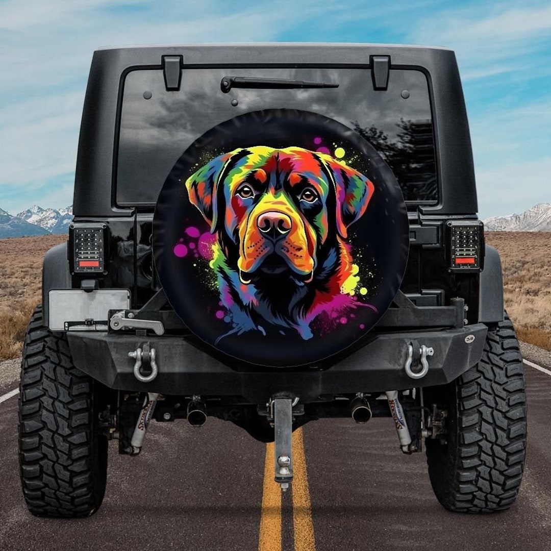Rottweiler Spare Tire Cover for Jeep for Bronco, Camper Tire Cover ...