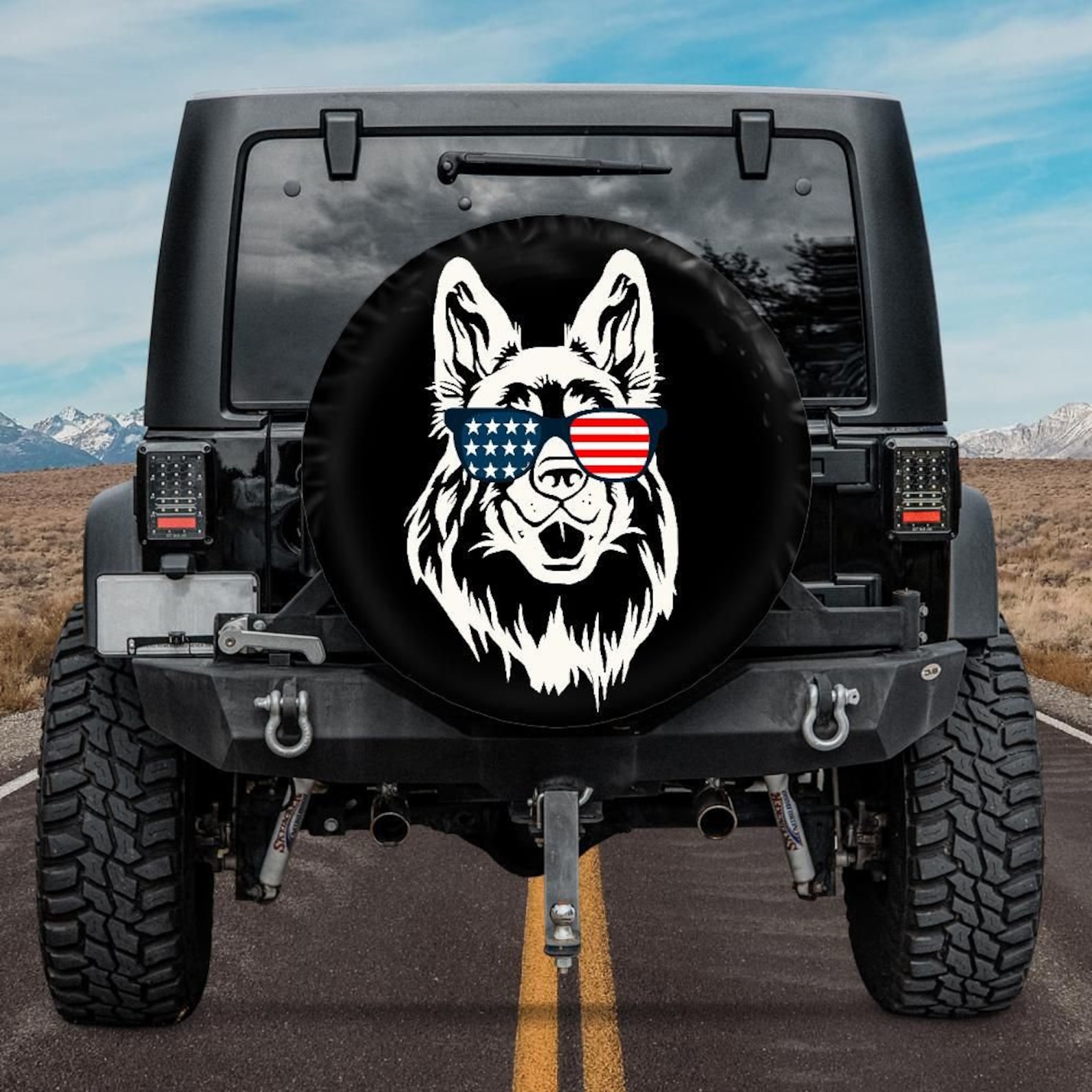 Spare Tire Cover, German Shepherd, Tire Cover, Car Accessories for Girl ...
