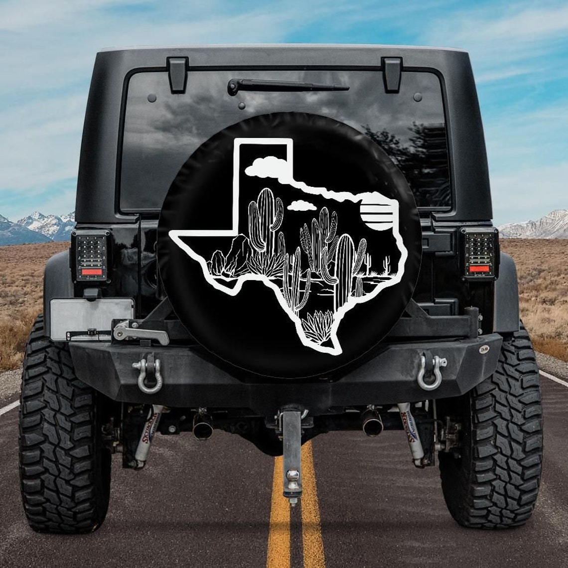 Spare Tire Cover With Texas State Outline, Spare Tire Cover for Jeep ...