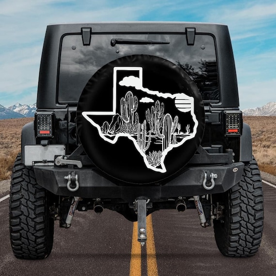 Spare Tire Cover With Texas State Outline Texas Jeep Tire - Etsy