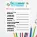 Summer Scattegories Games | Printable Kids Activities | Summer Family ...