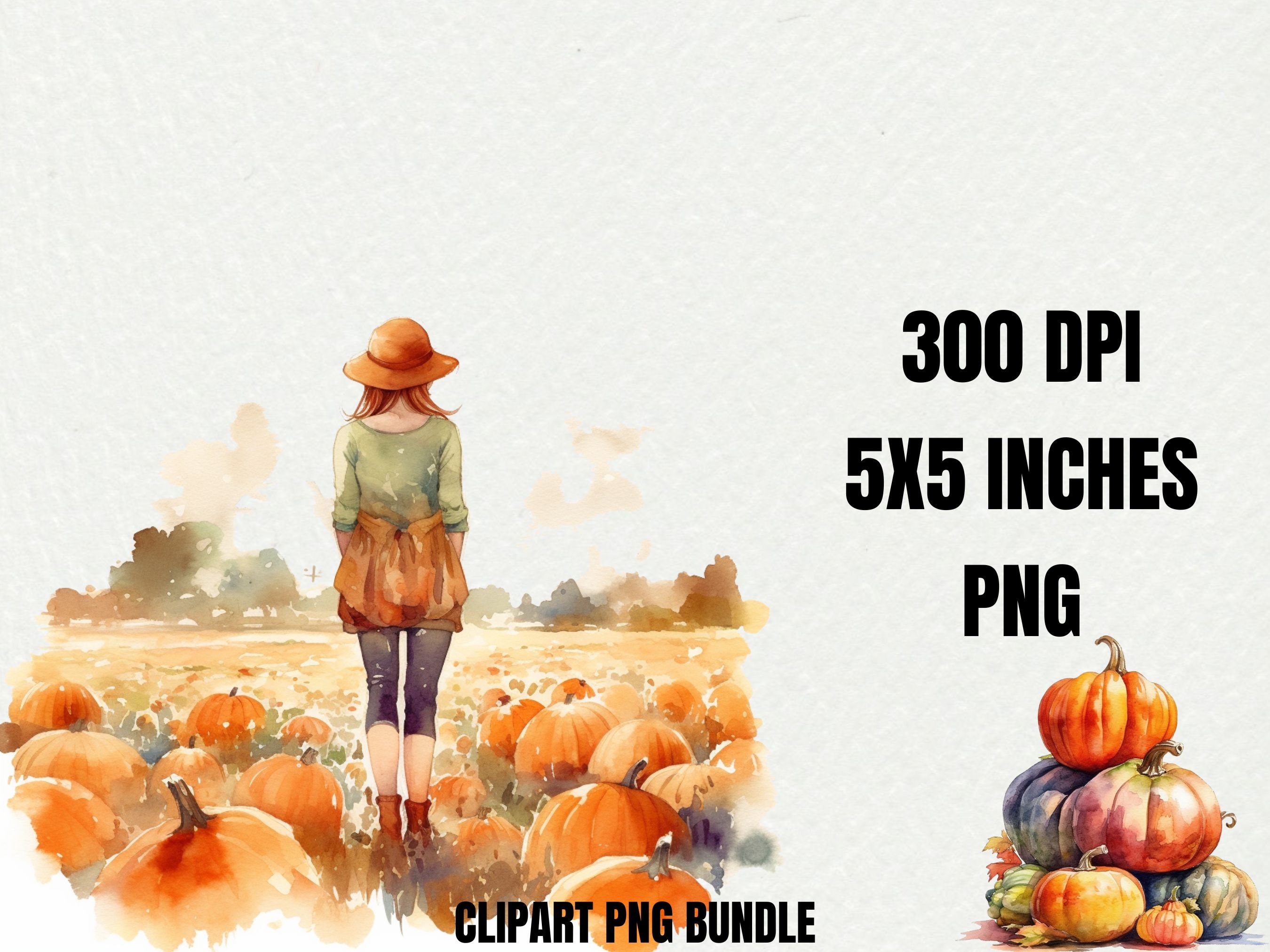 Watercolor Pumpkin Spice Clipart Bundle Cozy Fall Images Pumpkin ...