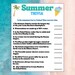 Summer Trivia Quiz Game | Printable Kids Activities | Summer Family ...