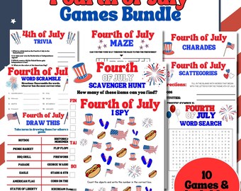 Fourth of July Printable Word Search Family Games Printable Kids ...