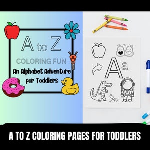 26 Alphabet Coloring Pages | Printable PDF Coloring Book for Toddlers ...