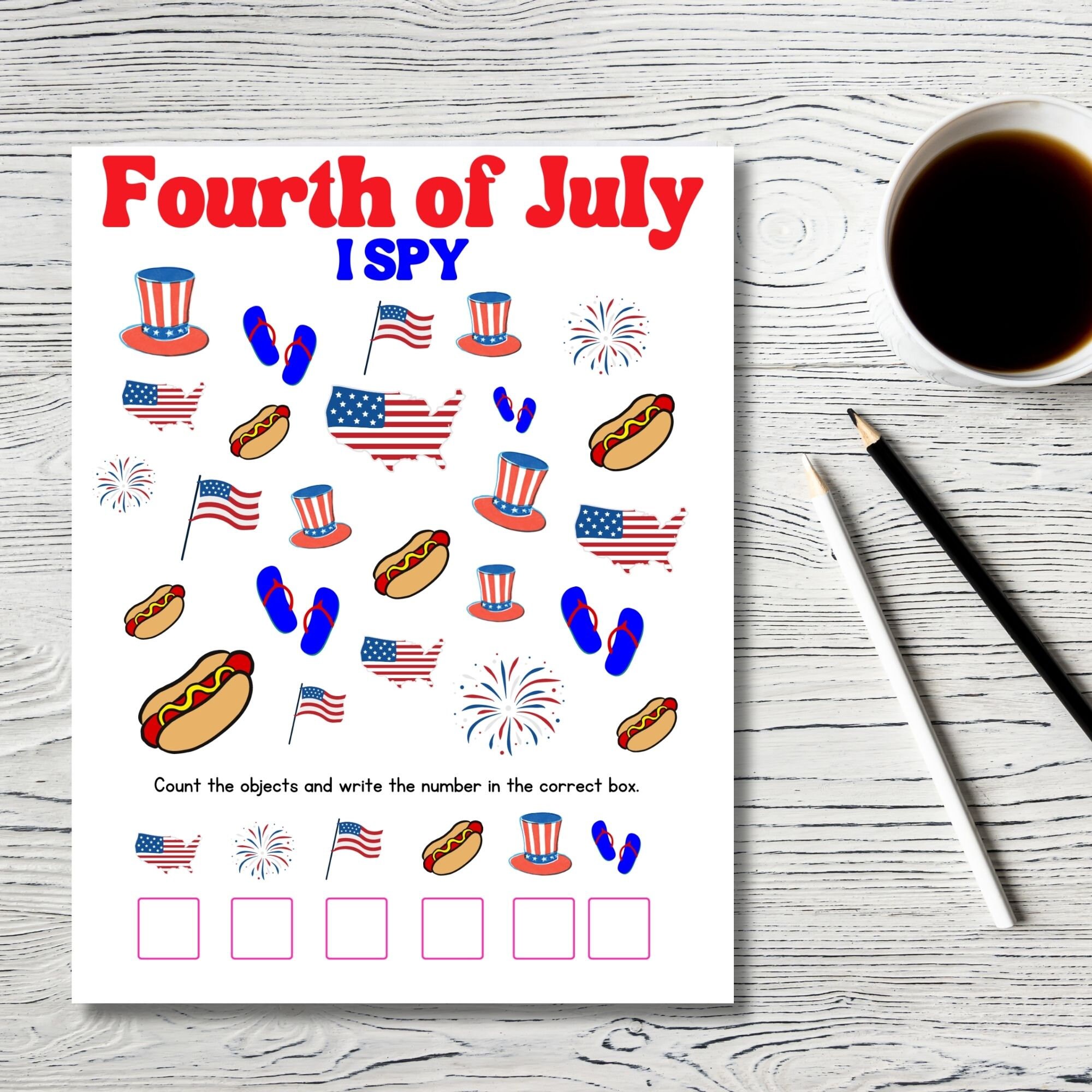 Fourth of July Printable Games Bundle | 10 Printable Kids Activities ...