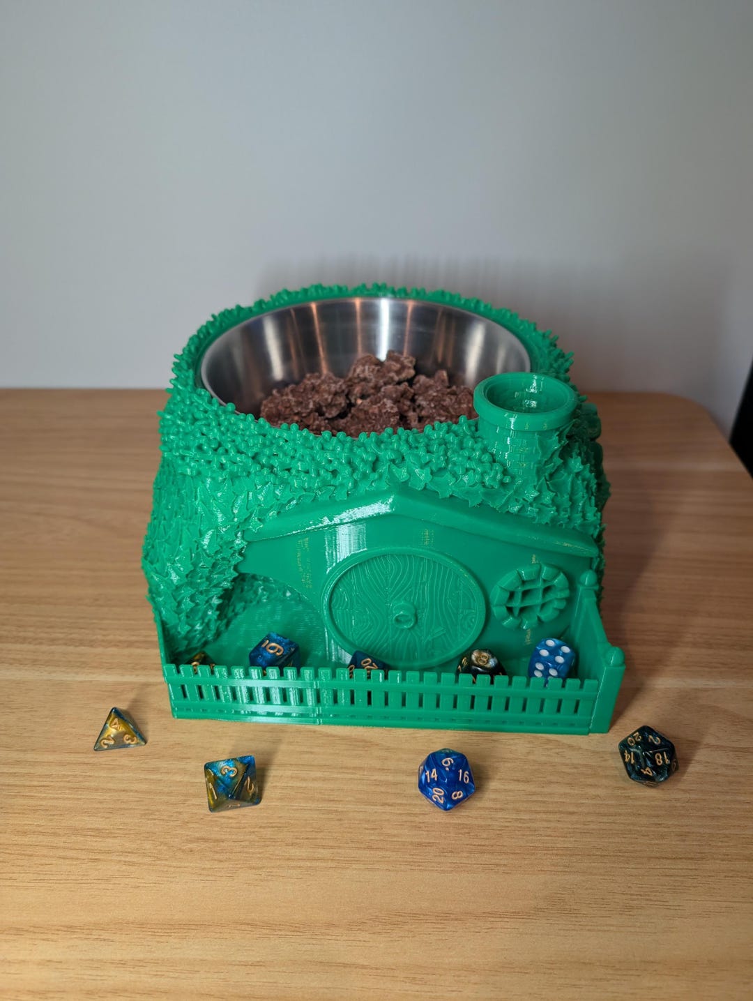 Hobbit Bowl Dice Tower, Inspired by a Hobbit Hole. Eat and Dice at the ...
