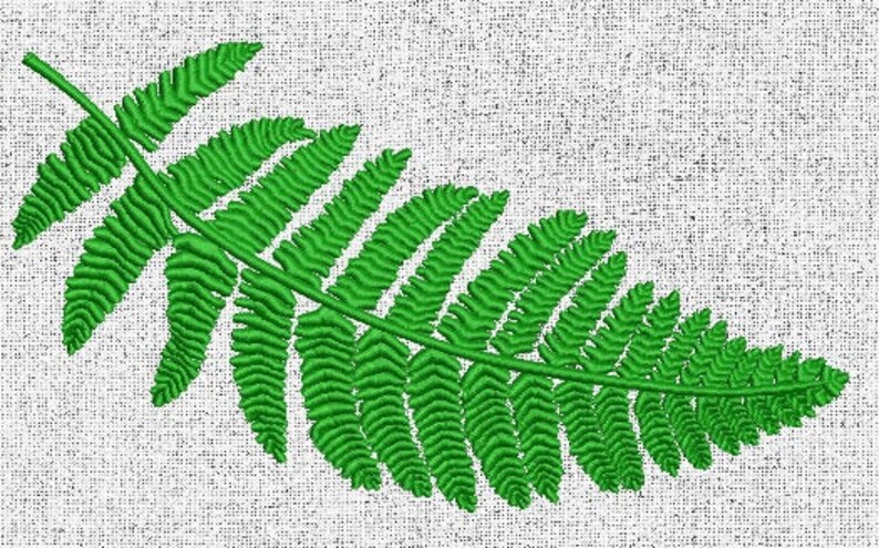 Machine Embroidery Designs Fern Leaf 3 Sizes | Etsy