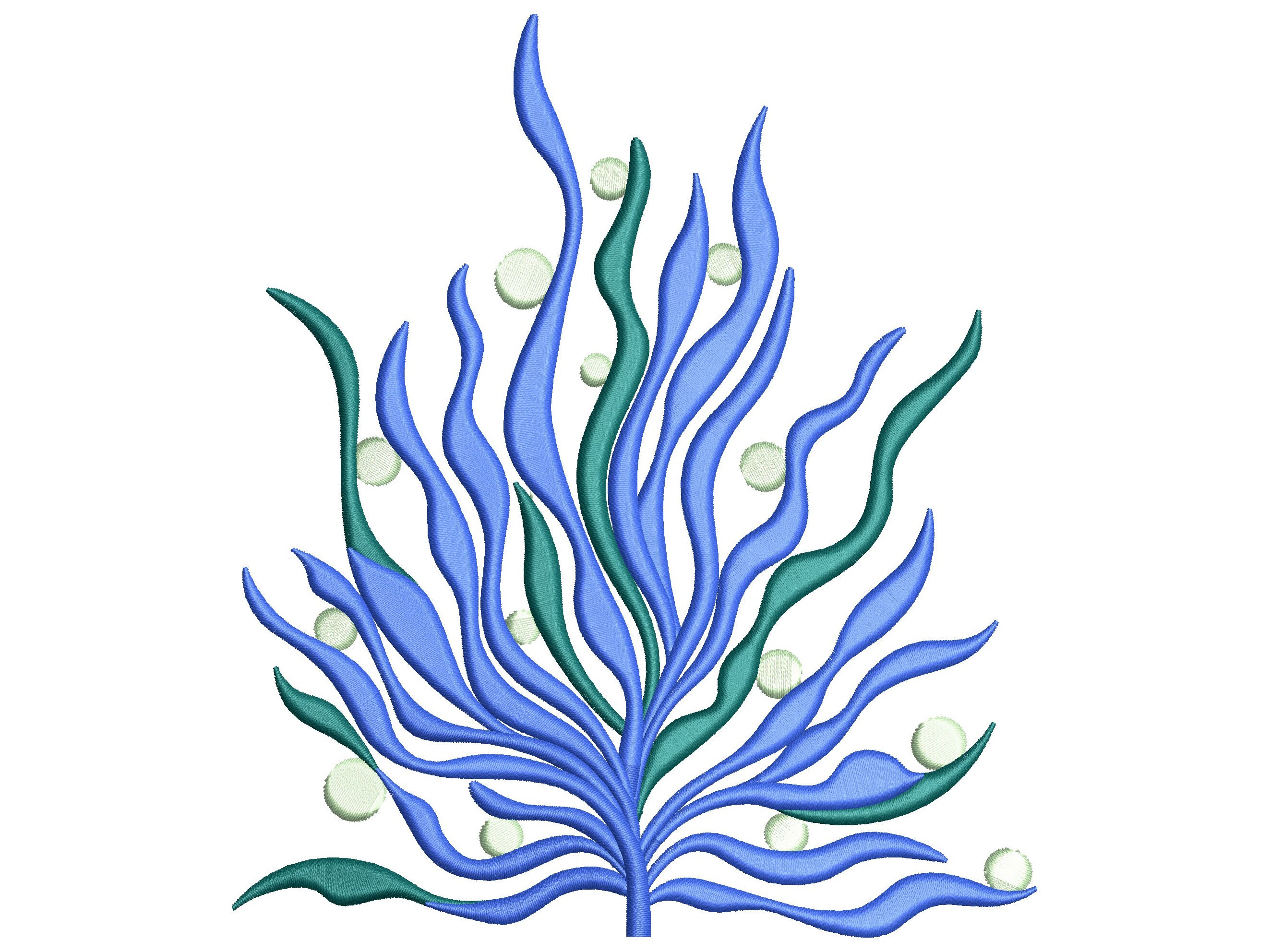 Machine embroidery designs corals 3 sizes | Etsy