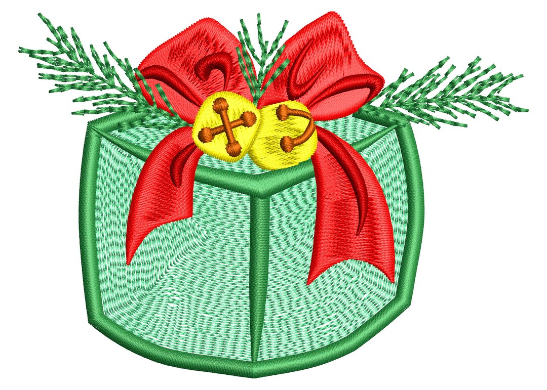 Mini Christmas Gift Machine Embroidery Designs. Christmas Gift - Etsy