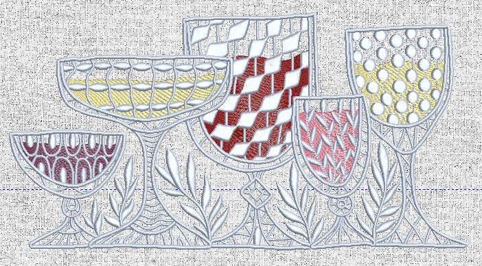 Glasses 3 Sizes Machine Embroidery Design | Etsy