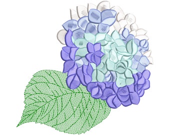 Hydrangea Embroidery | Etsy