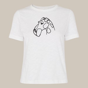 Machine Embroidery Designs Wirehaired Fox Terrier Minimalist - Etsy