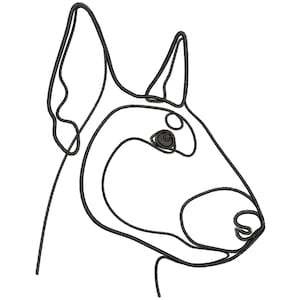 Bull Terrier Embroidery Designs for Machine Dog 4 Sizes - Etsy