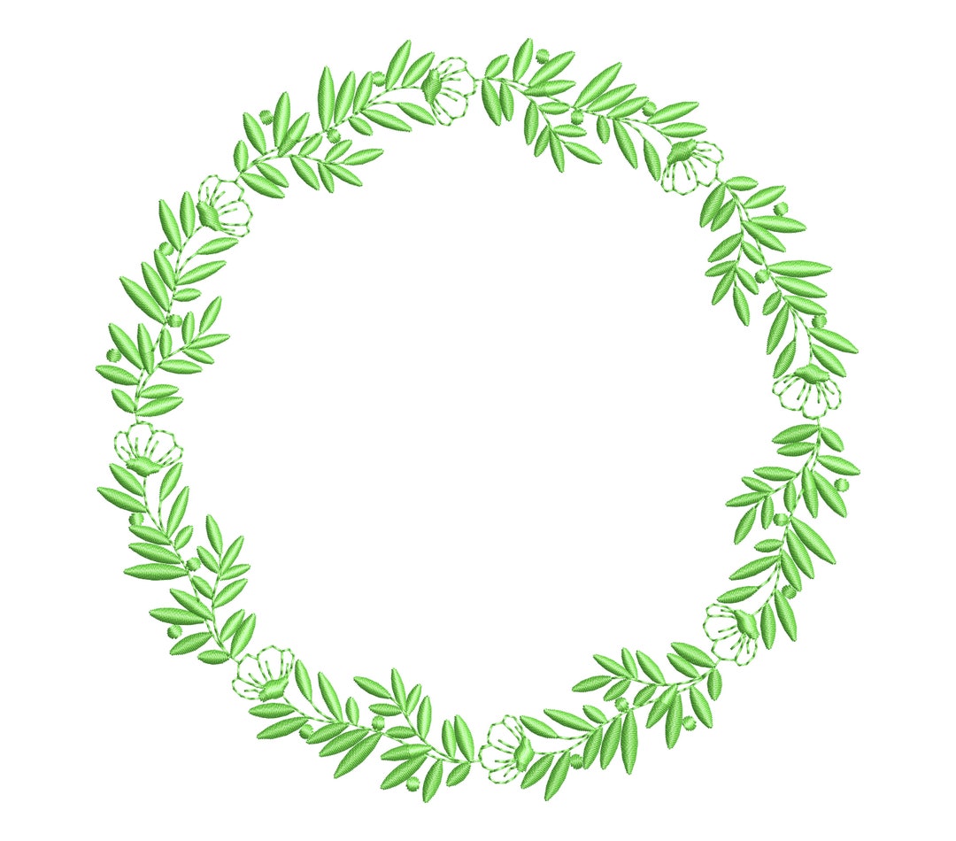 Flower Monogram Frame Machine Embroidery Design. Flowers Machine ...