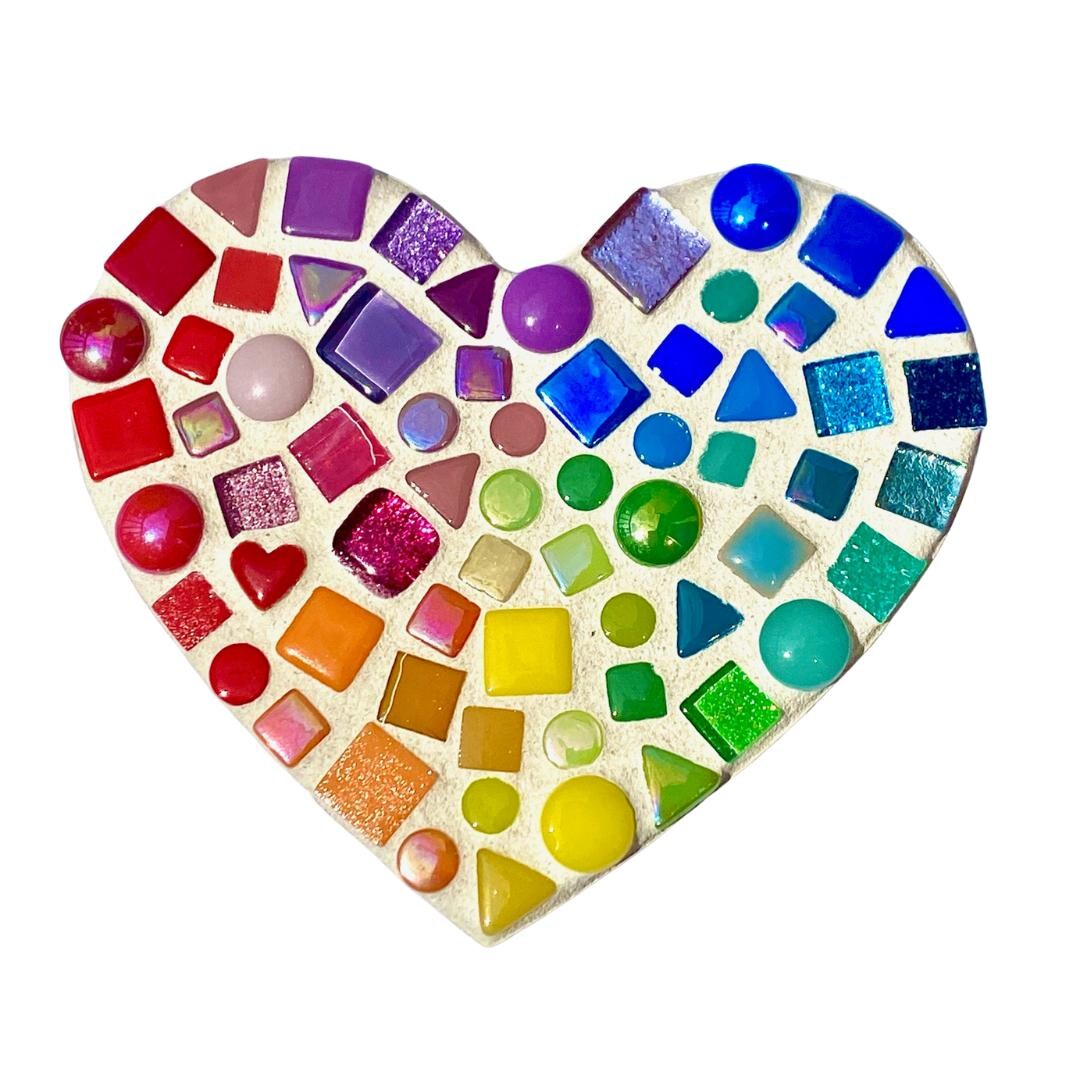Mosaic Heart Art Kit - Etsy