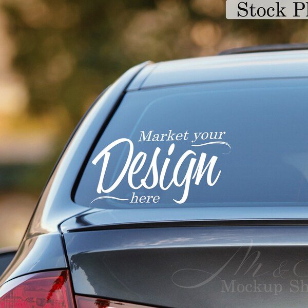 Car Decal Mockup - Etsy