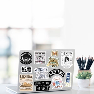 Sobriety is Badass Sticker, Empowering Alcoholics Anonymous Decal ...