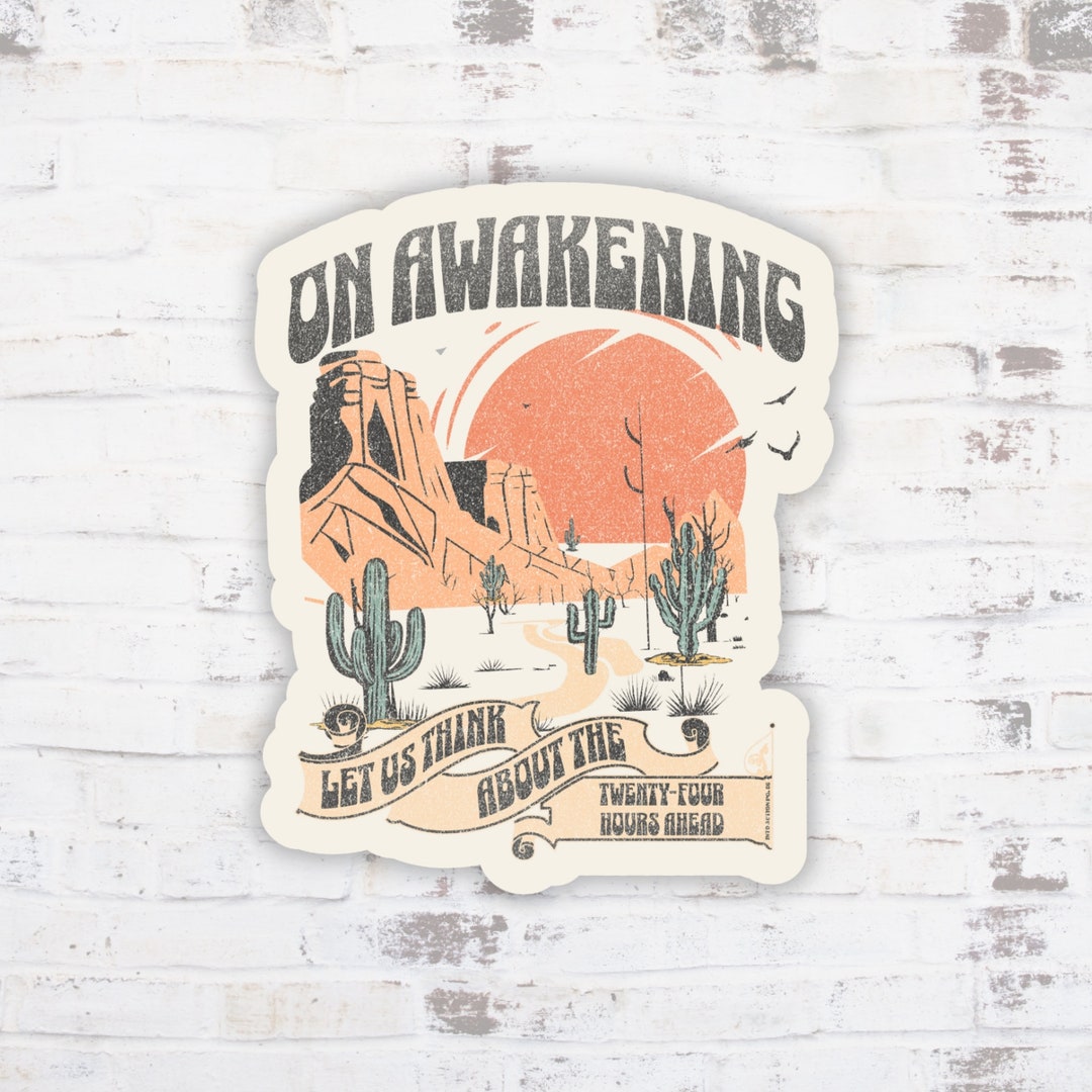 On Awakening AA Big Book Quote Sticker, 12 Steps Recovery Decal ...