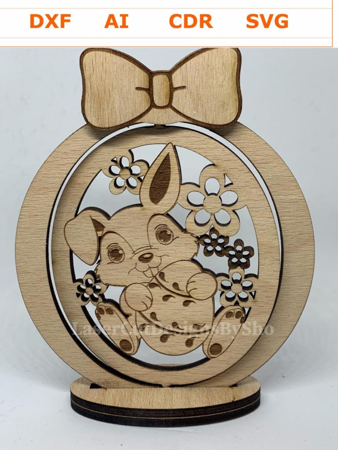 Laser Cut Easter Bunny Pattern, Dxf Files/instant Download Laser Cut ...