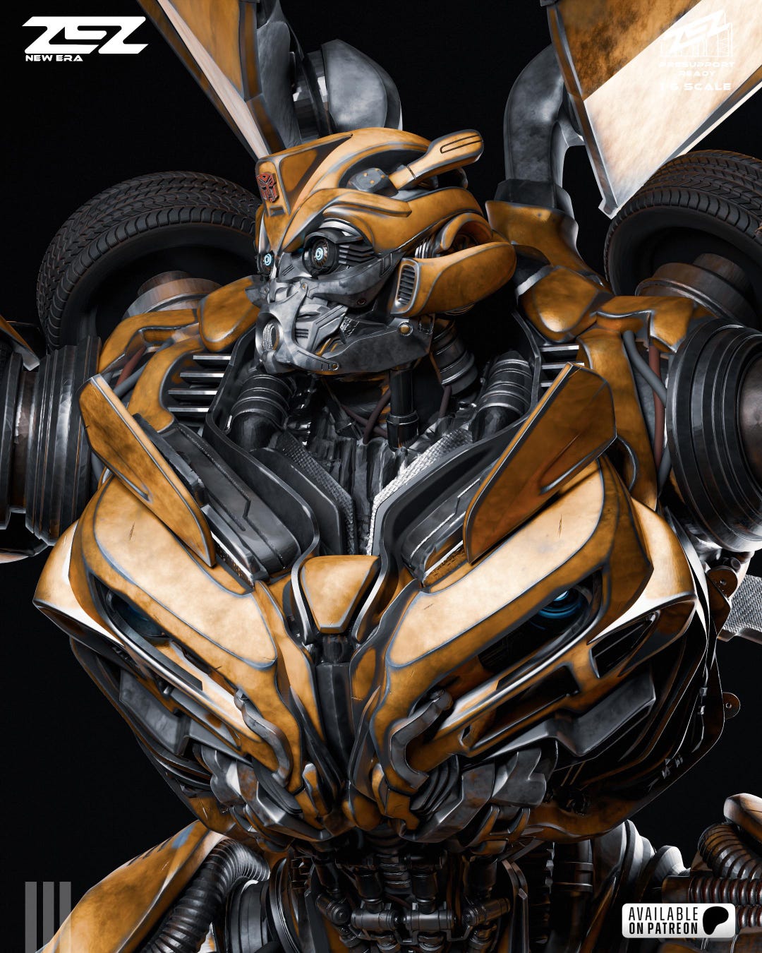 Bumblebee Fanart 3D Printed Figure | Figurine 3D Printed High-quality ...