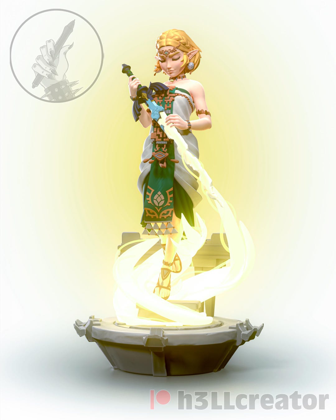 142mm Height | Zelda Fanart | Figurine 3D Printed High-quality SLA ...