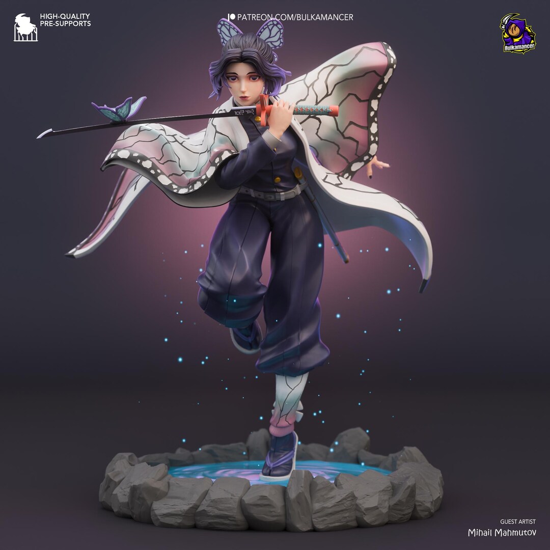 204mm Height | Shinobu Kocho Fanart | Figurine 3D Printed High-quality ...