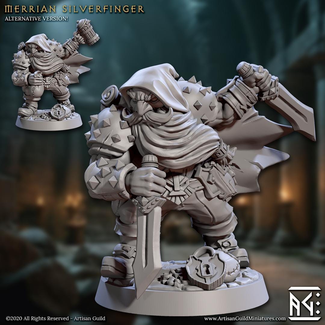 Merrian Silverfinger – Dwarven Defenders- Artisan Guild – 3D Printed ...