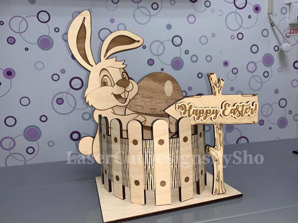 Laser Cut Easter Bunny Pattern, Dxf Files/instant Download Laser Cut ...