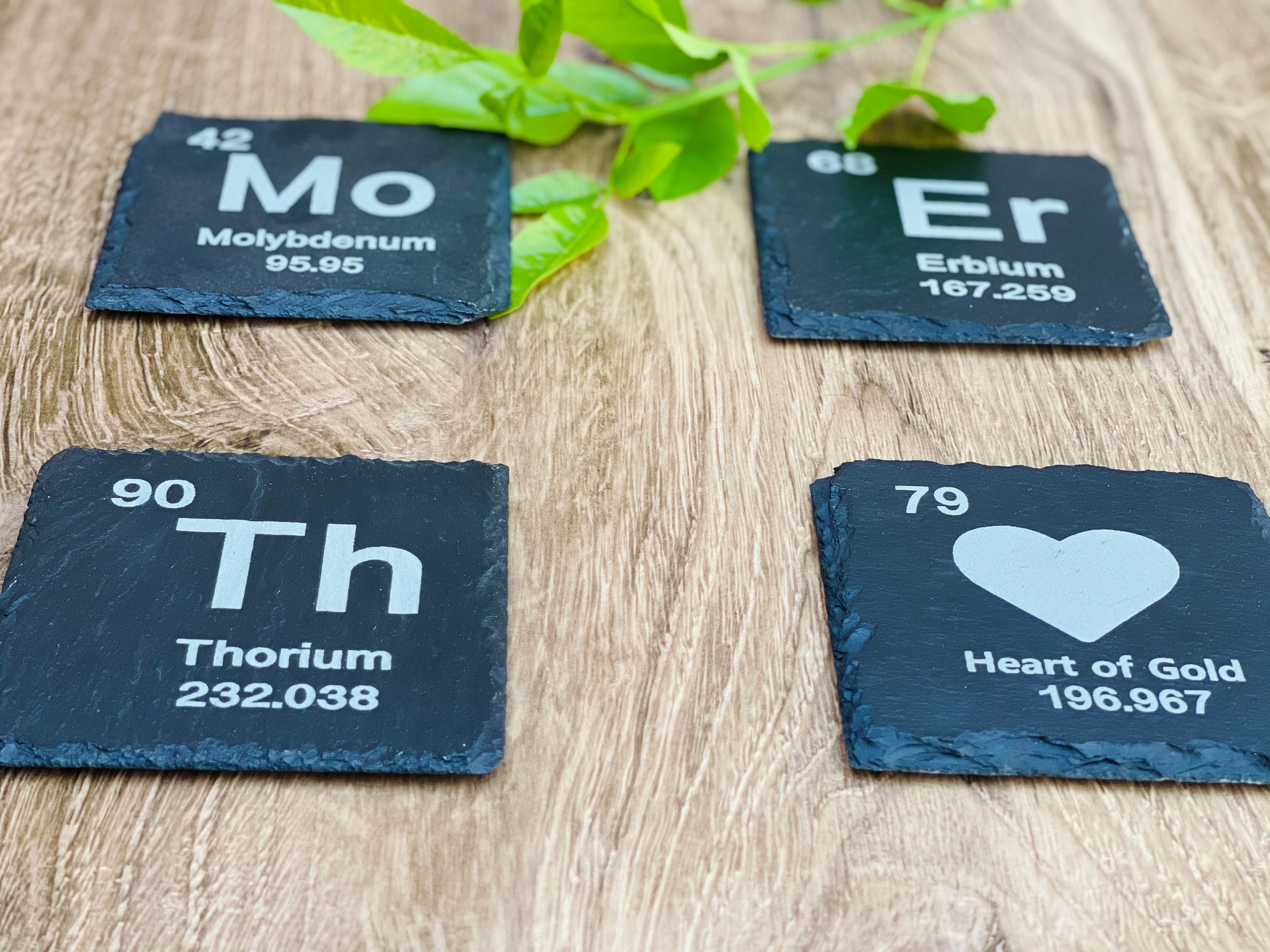 Periodic Table Slate Coasters Science Mom Laser Engraved - Etsy