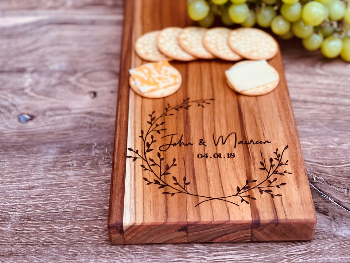 Personalized Cheese Board With a Monogram Engraving for - Etsy