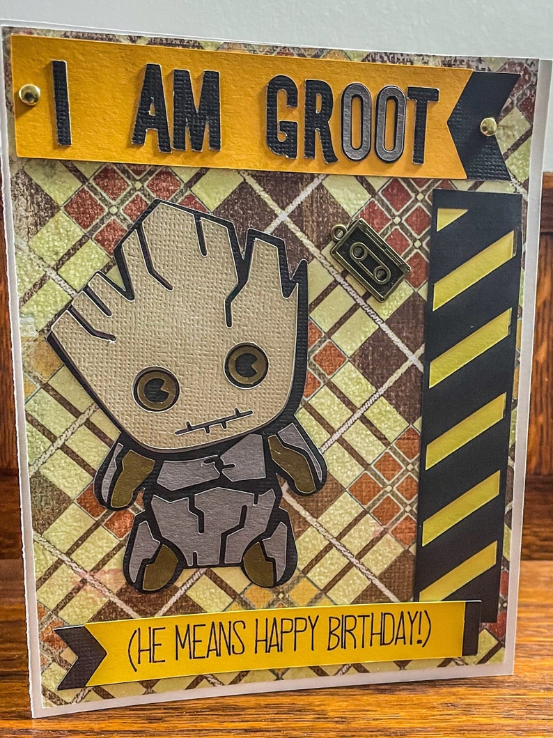 GROOT Birthday Card - Etsy